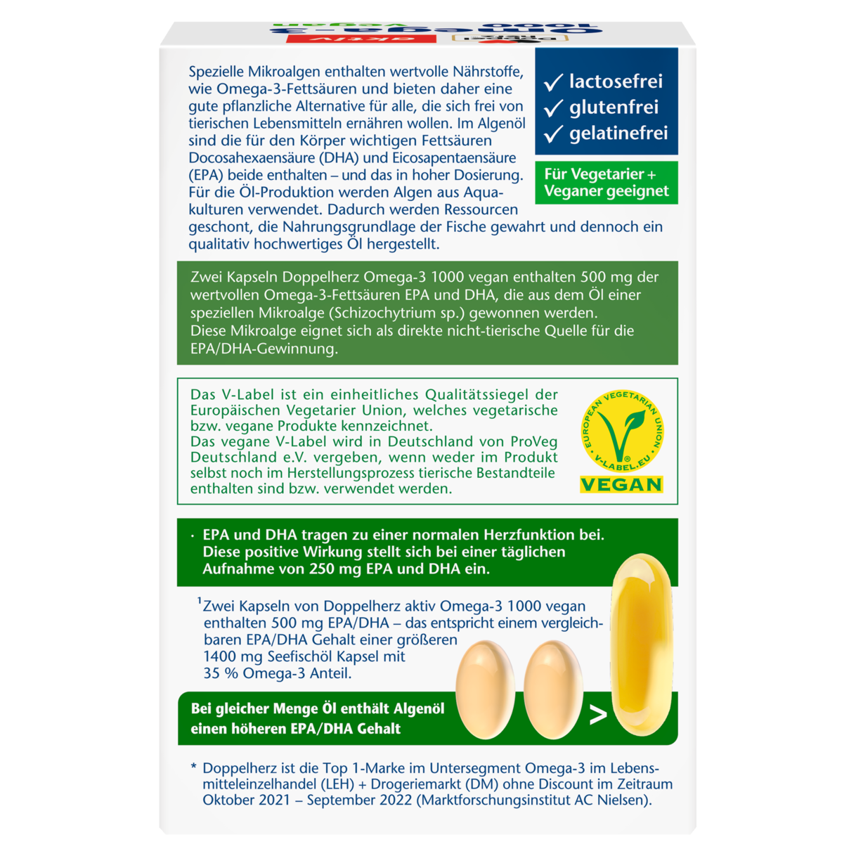 Doppelherz Omega 3 1000 Vegan Doppelherz